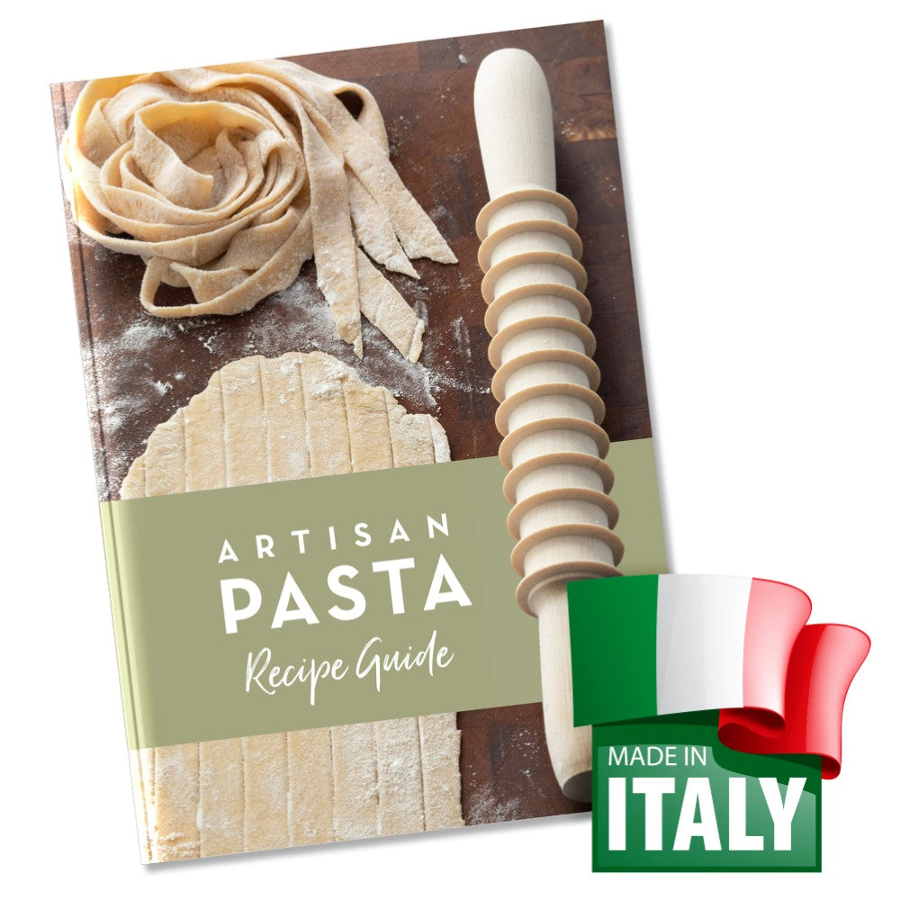 Pappardelle Pasta Maker Kit | Wooden Pasta Rolling Pin | Made in Italy ...