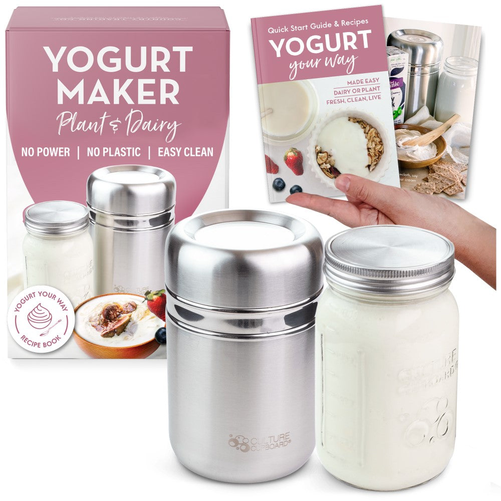 Stainless Steel Yogurt Maker - Create Creamy, Healthy Homemade Yogurt ...
